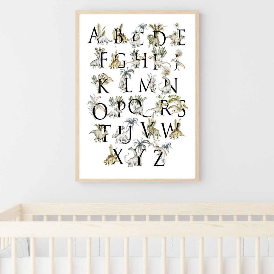 Dinosaur Alphabet Poster Dinosaur ABC Dino Letters Learning | Etsy