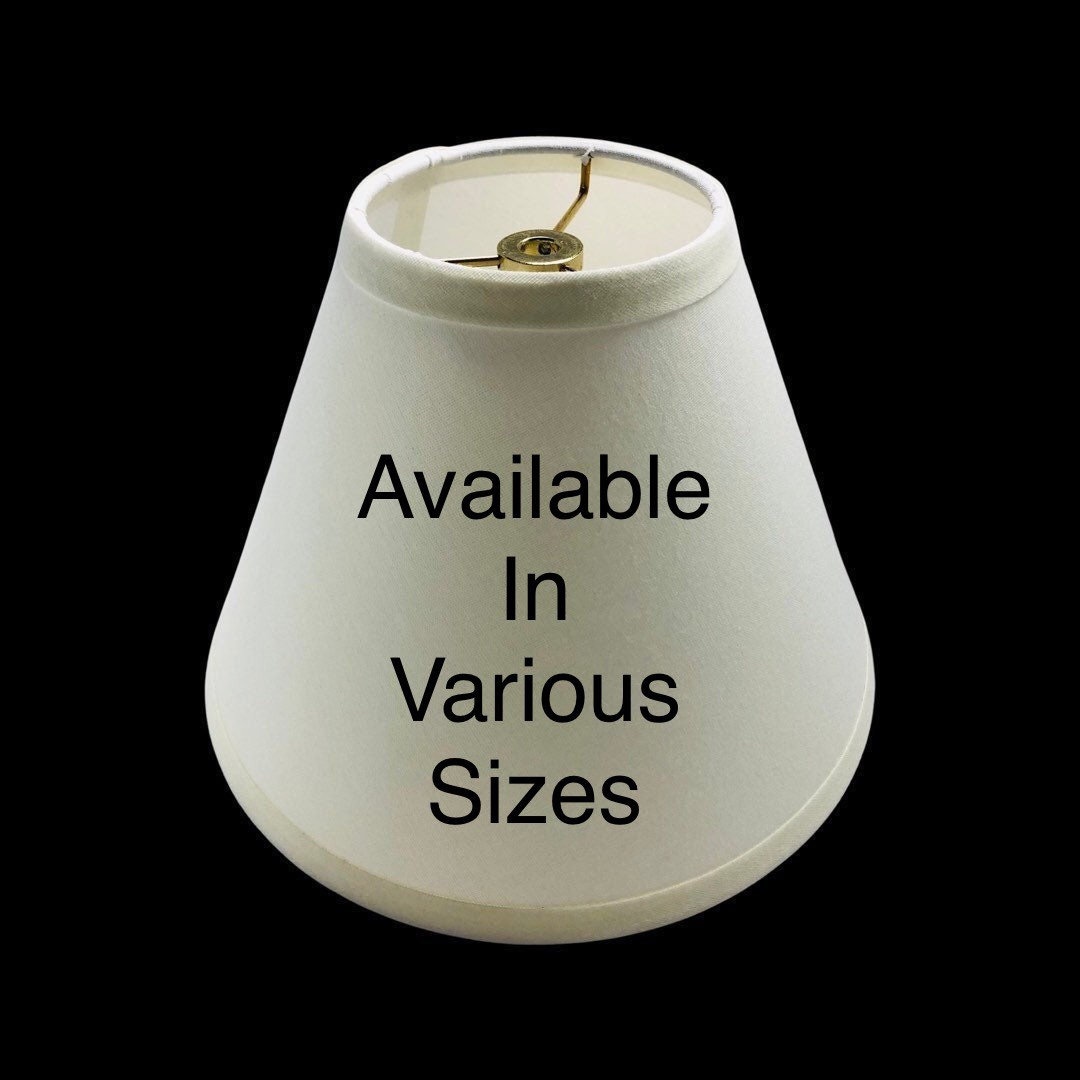 Off White Linen Fabric Lamp Shades in Various Custom Sizes. Available ...