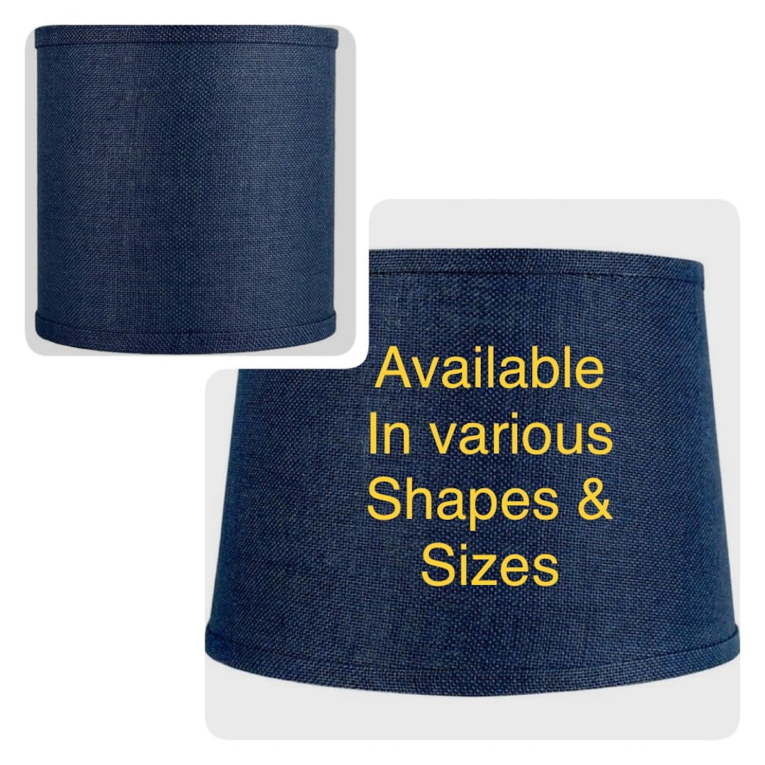 Blue Denim Lamp Shade, Hardback Clip-on, Various Sizes - Etsy
