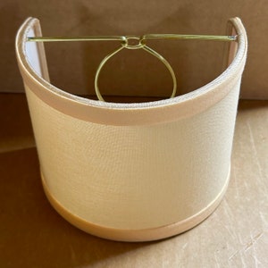 Coral Beige Linen Half Shades Bulb Shields Wall Sconces Lamp Shades ...