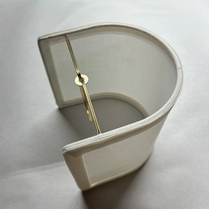 Off White Ivory Linen Half Shades Bulb Shields Wall Sconces - Etsy