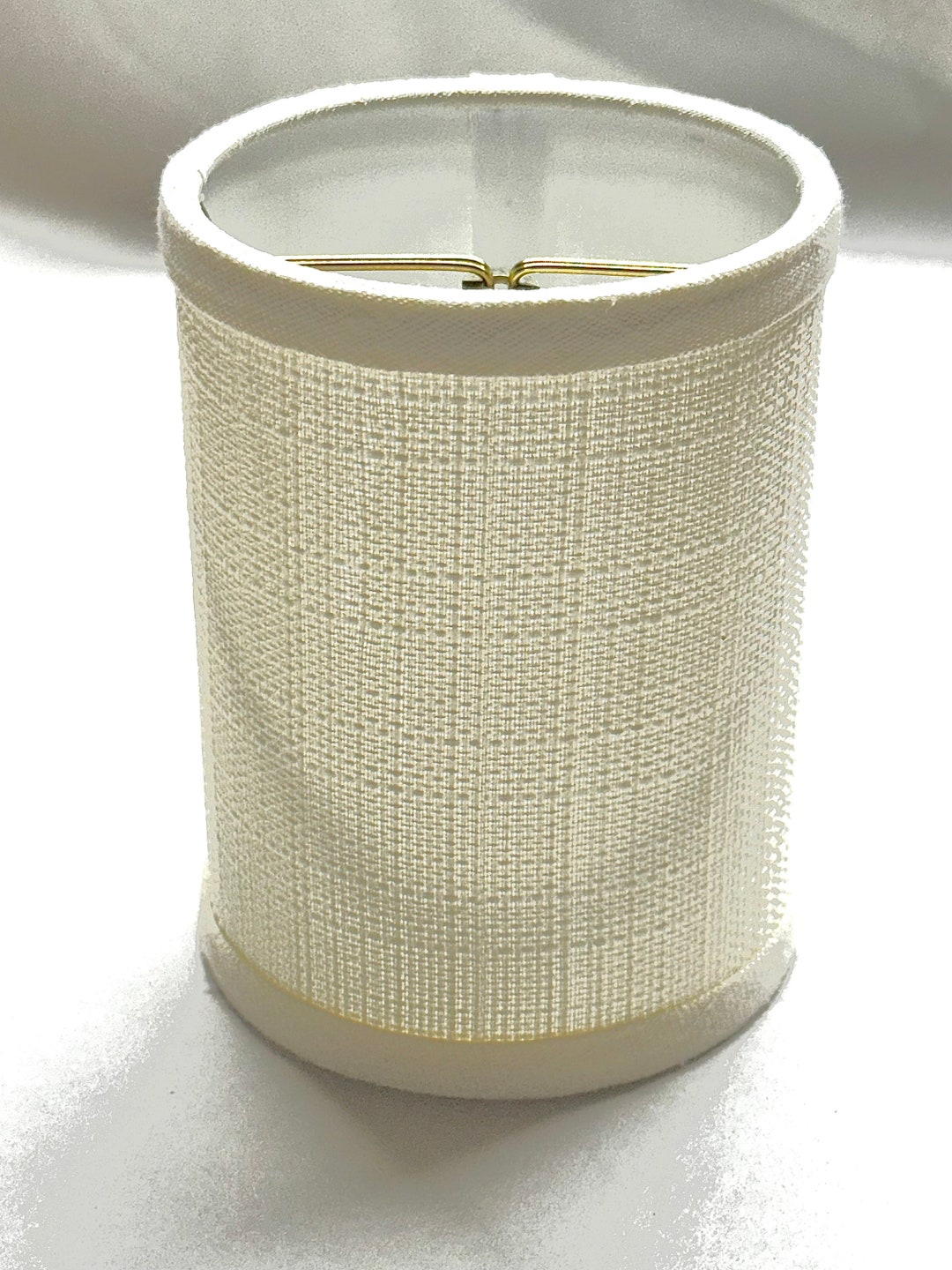 Cream Textured Linen Hardback Lamp Shades in Various Shapes, Sizes, and ...