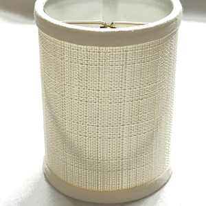 Cream Textured Linen Hardback Lamp Shades in Various Shapes, Sizes, and ...