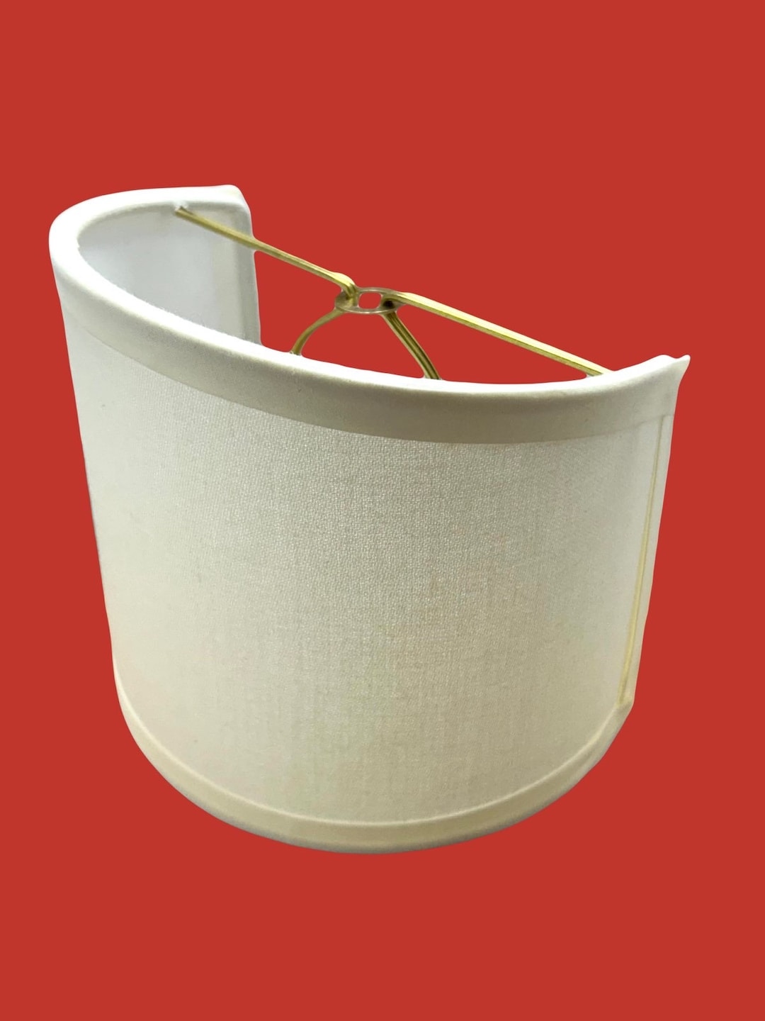 Off White Ivory Linen Half Shades Bulb Shields Wall Sconces Lamp Shades ...