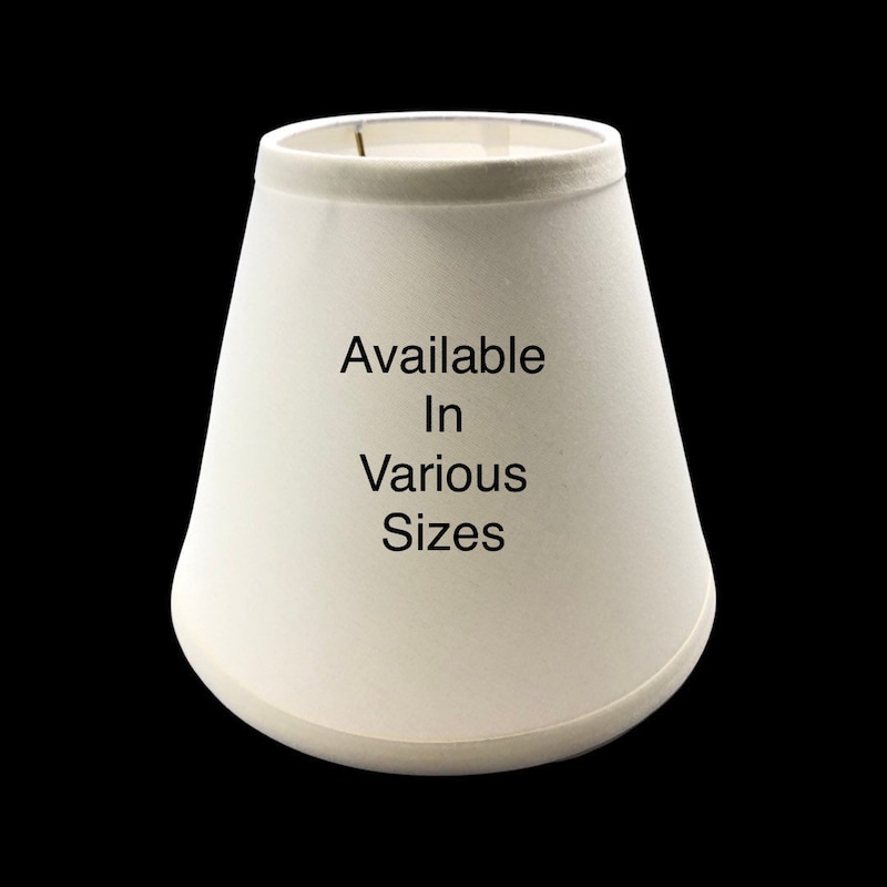 White Chandelier Half Shade - Etsy