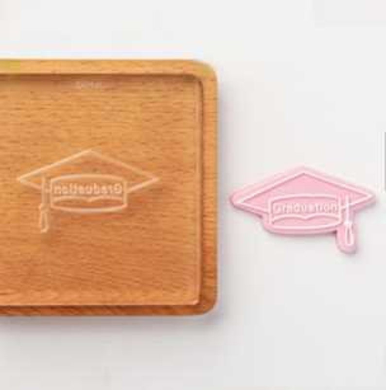 Diploma and Grad Cap Embossing Tile and Cookie Cutter Set - Etsy