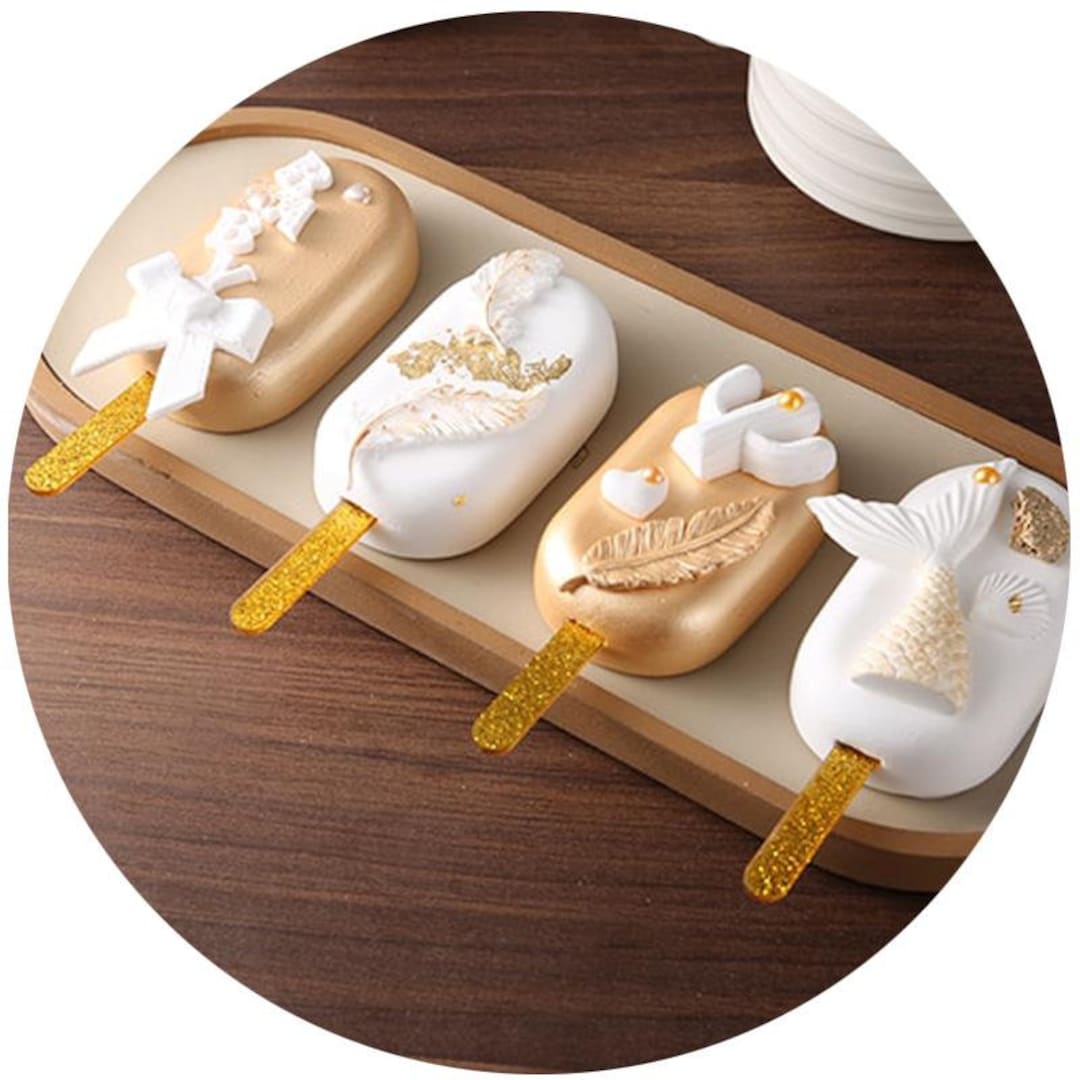 Gold Glitter Shiny Popsicle Sticks 24CT - Etsy