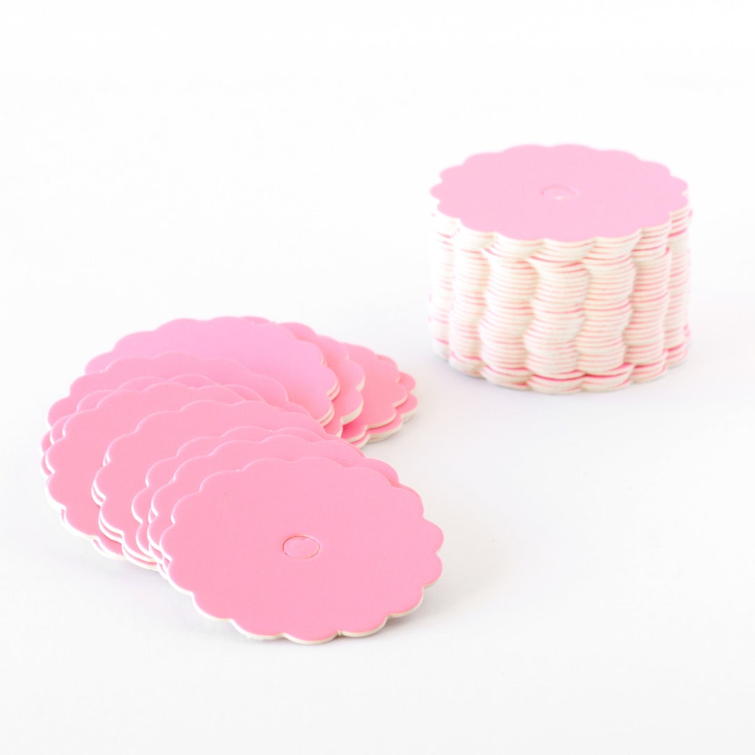 Scalloped Edge Cake Pop Boards, Pink 50pcs - Etsy