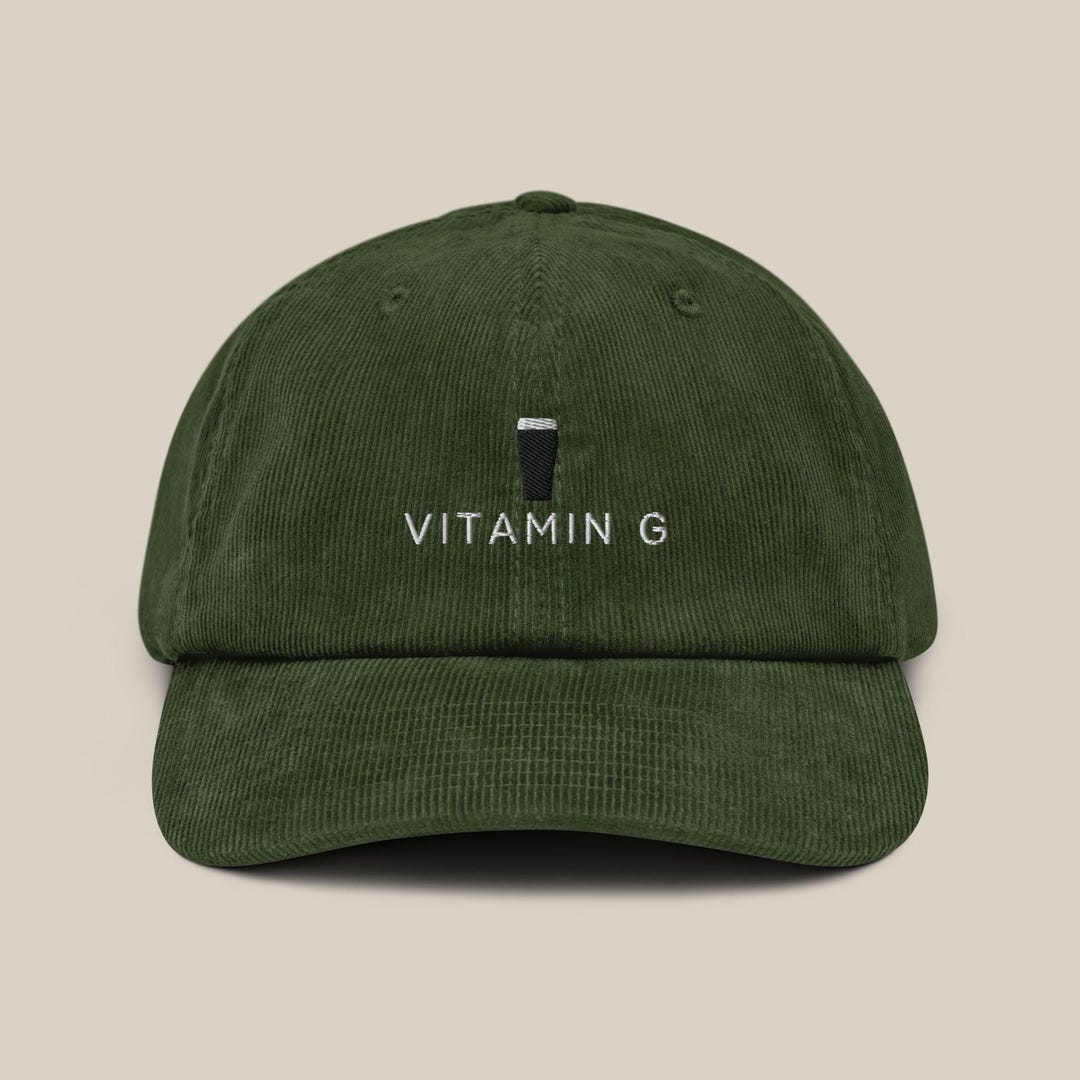 Guinness Pint Vitamin G Corduroy Cap Guinness Dad Hat Irish-inspired ...