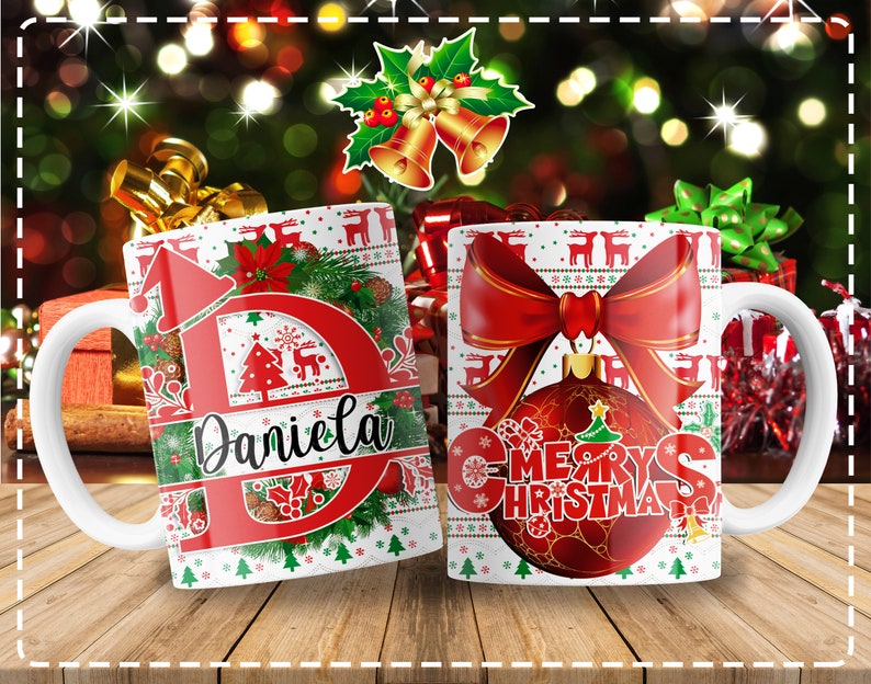 Personalized Christmas Name Mug - Etsy