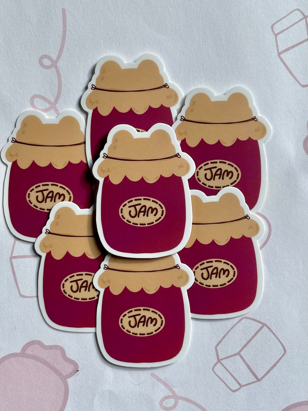 JAM STICKER | Strawberry Jam, Grape Jam | Sweetmilkdesigns - Etsy