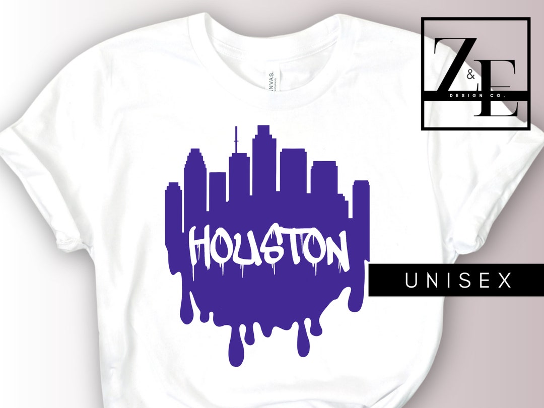Houston Texas, Htown Apparel, Houston Skyline Drip Tshirt, HTX Shirt ...