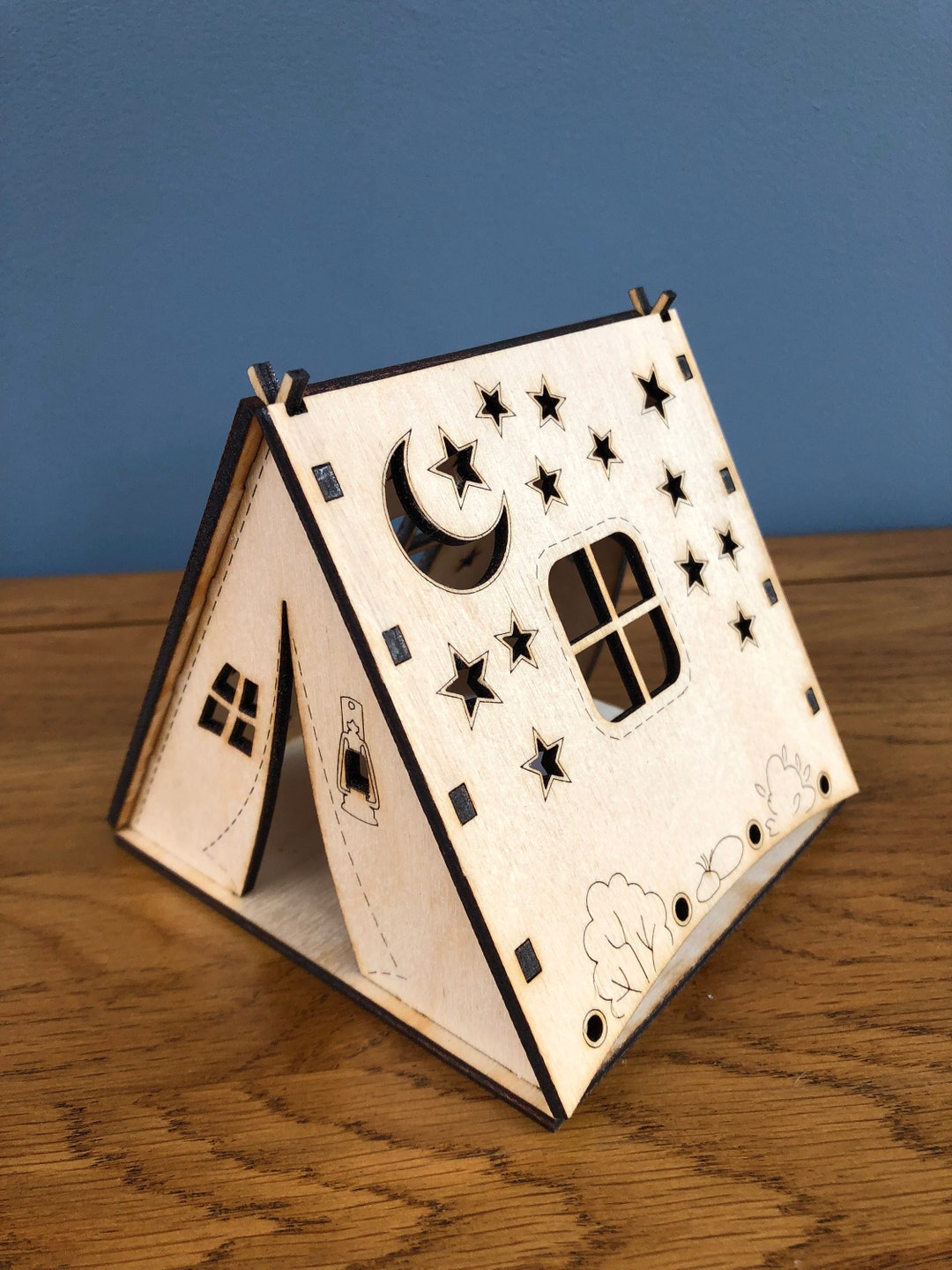 Night Light - Laser Cut Tent Style Night Light - Hand Made in UK - Etsy