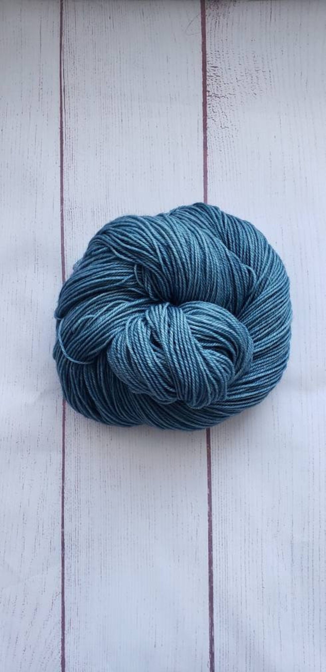 SLATE BLUE 6 Fingering Hand Dyed Yarn for Socks Shawls Sweaters Scarves ...