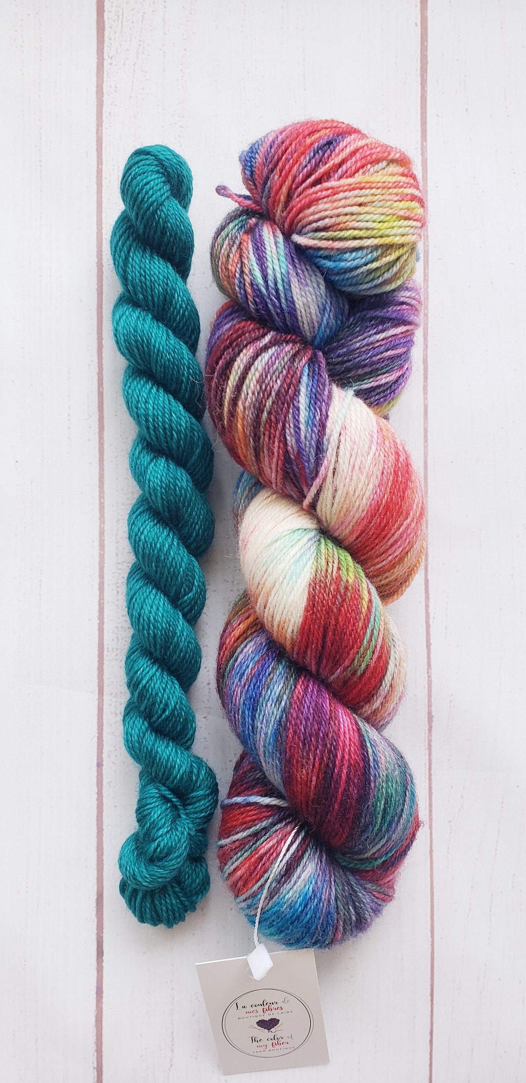 Granny Squares Fingering Sock Set Hand Dyed Yarn for Socks, Different ...