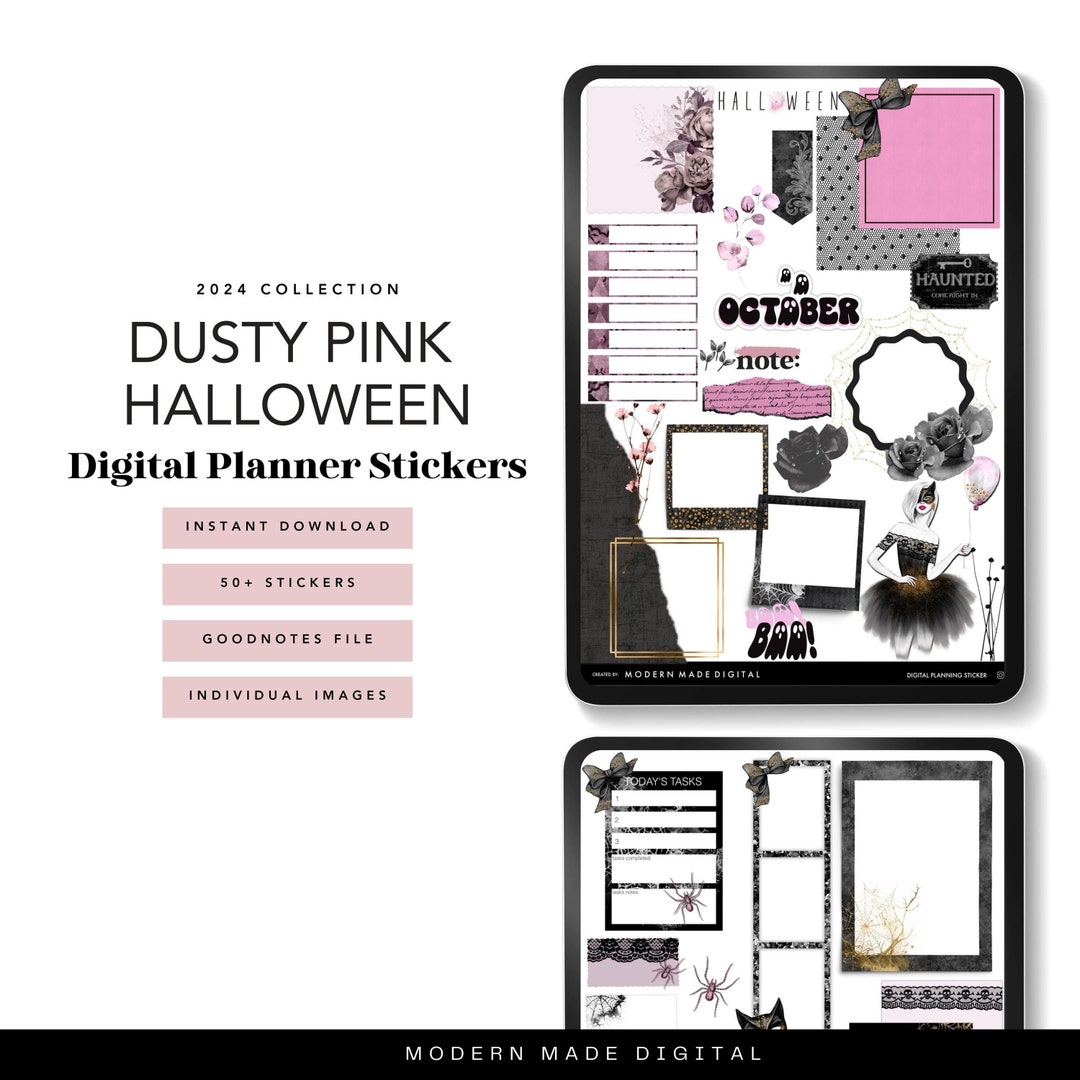 October Halloween 2024 Digital Planner Stickers | Fall 2024 | Goodnotes ...
