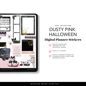October Halloween 2024 Digital Planner Stickers | Fall 2024 | Goodnotes ...