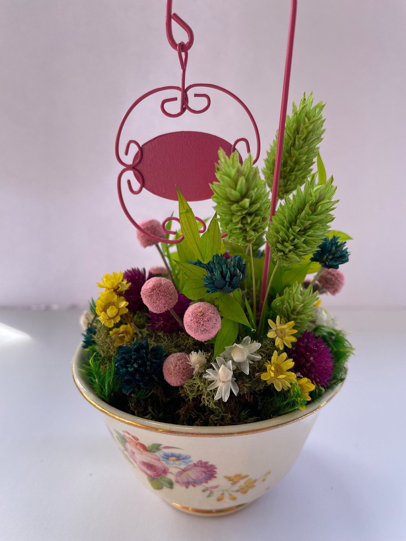 Dried Flower Fairy Garden, Symbolic Dried Flowers, Language of Flowers ...