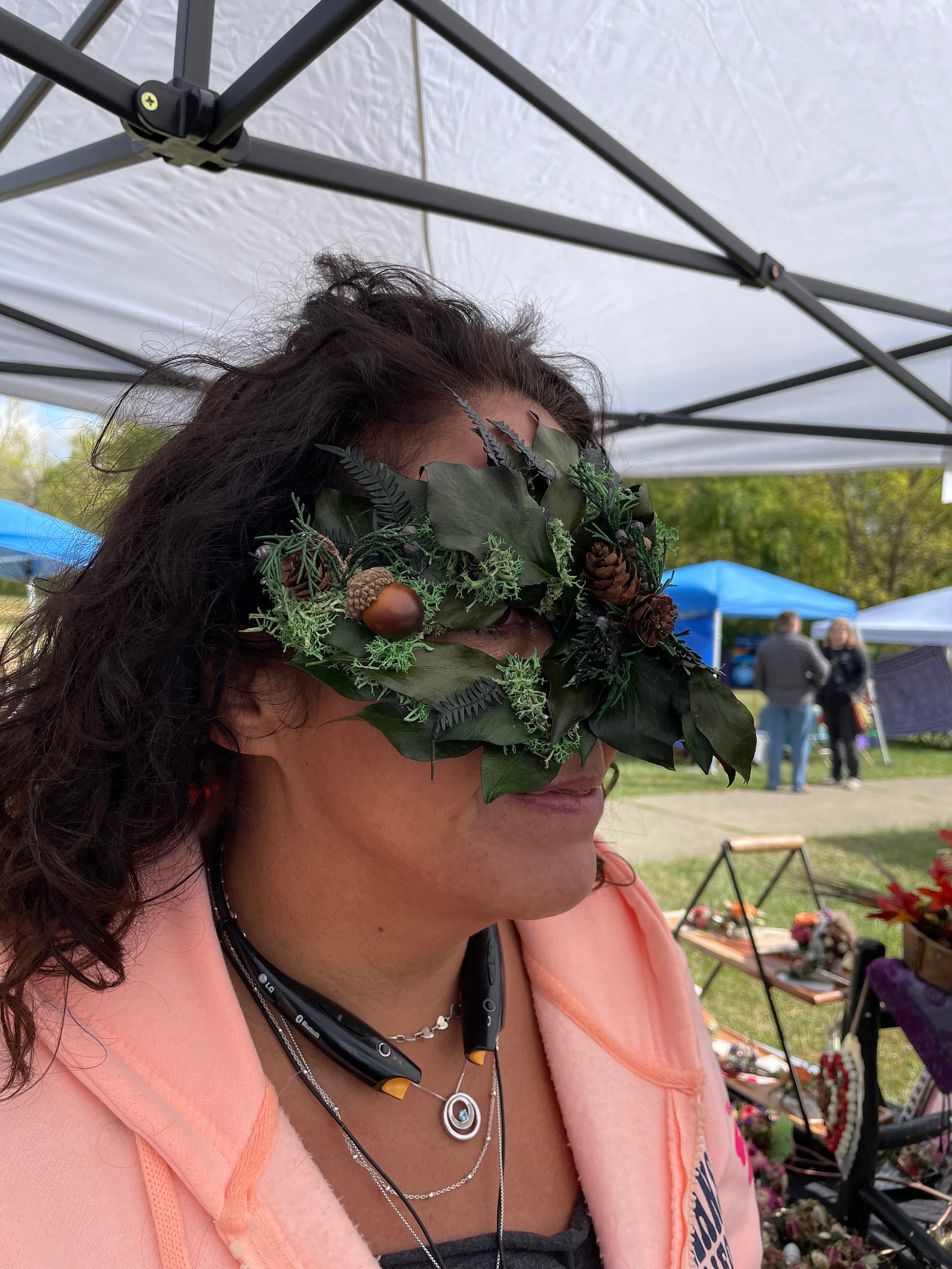 Green Man Mask Preserved Foliage Mask Samhain Mask - Etsy