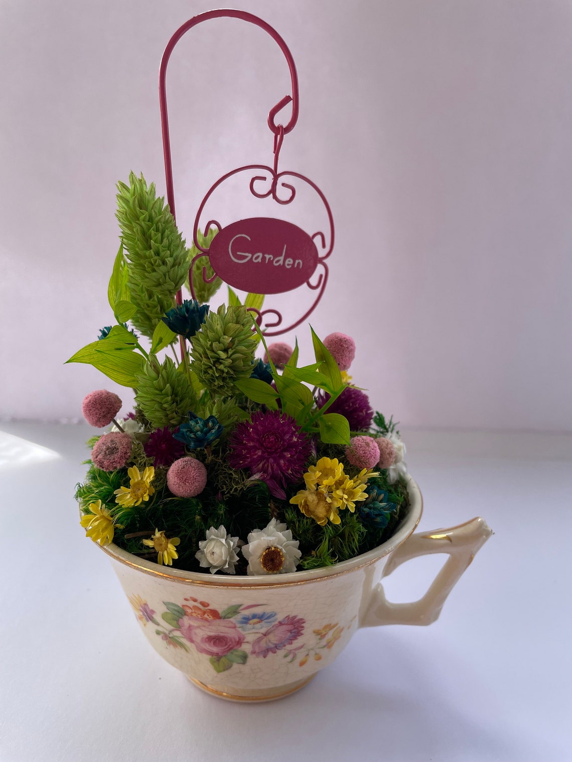 Dried Flower Fairy Garden, Symbolic Dried Flowers, Language of Flowers ...