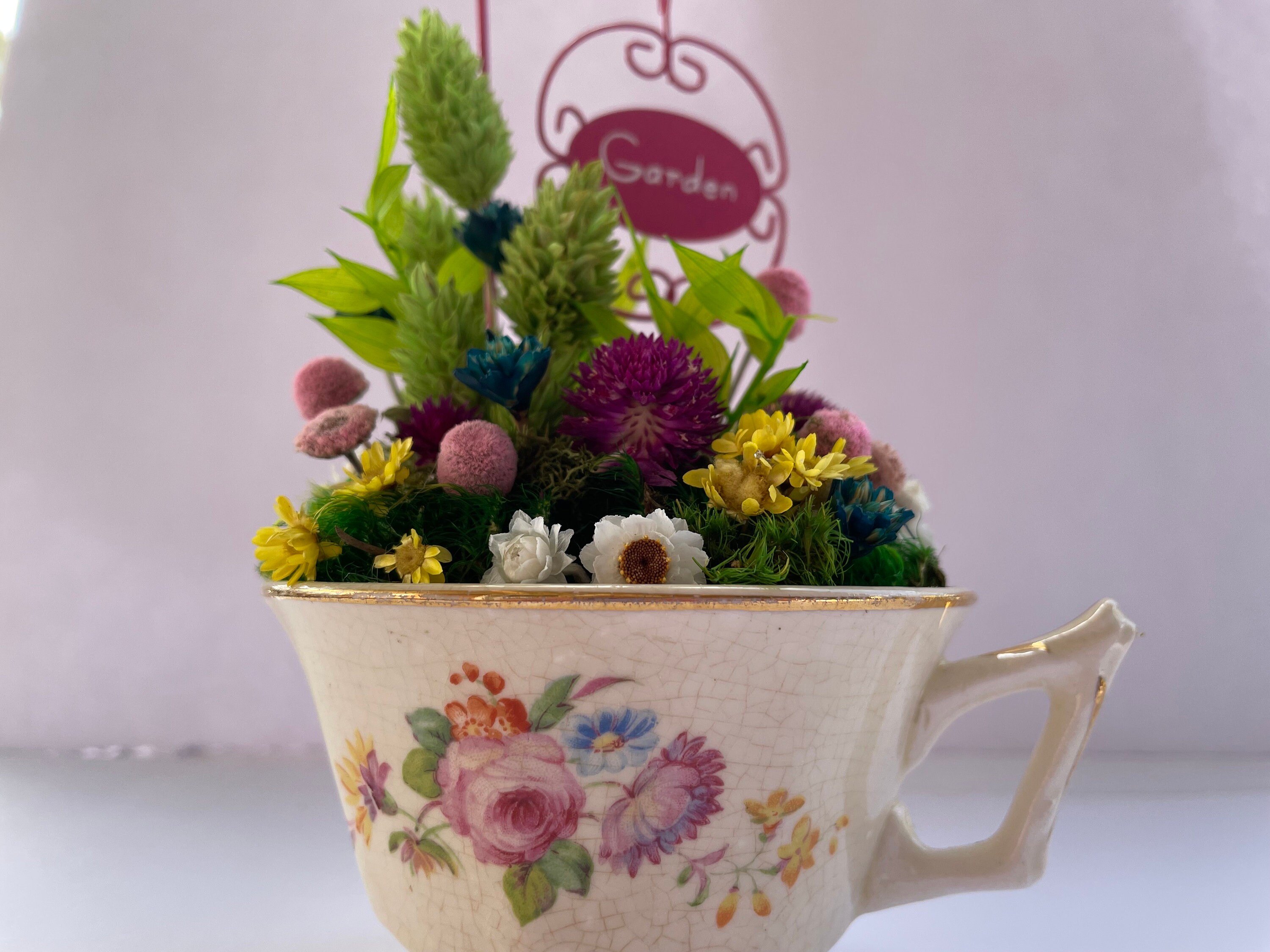 Dried Flower Fairy Garden, Symbolic Dried Flowers, Language of Flowers ...