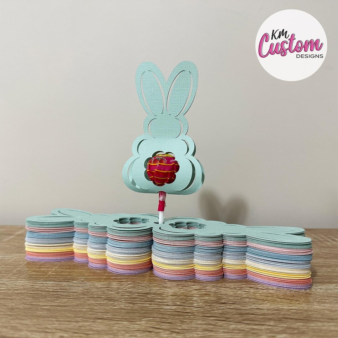Assorted Easter Bunny Lollipop Holder Chupa Chup 10 Pack Party Favours ...