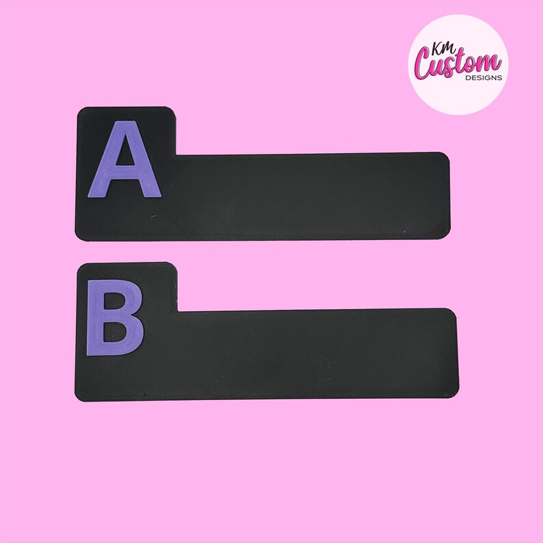3D Printed Alphabet Bookshelf Divider Set – A to Z Book Organiser ...