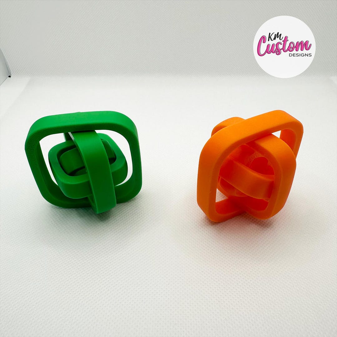 3D Printed Square Axis Gyroscope Ring Fidget - Etsy Australia