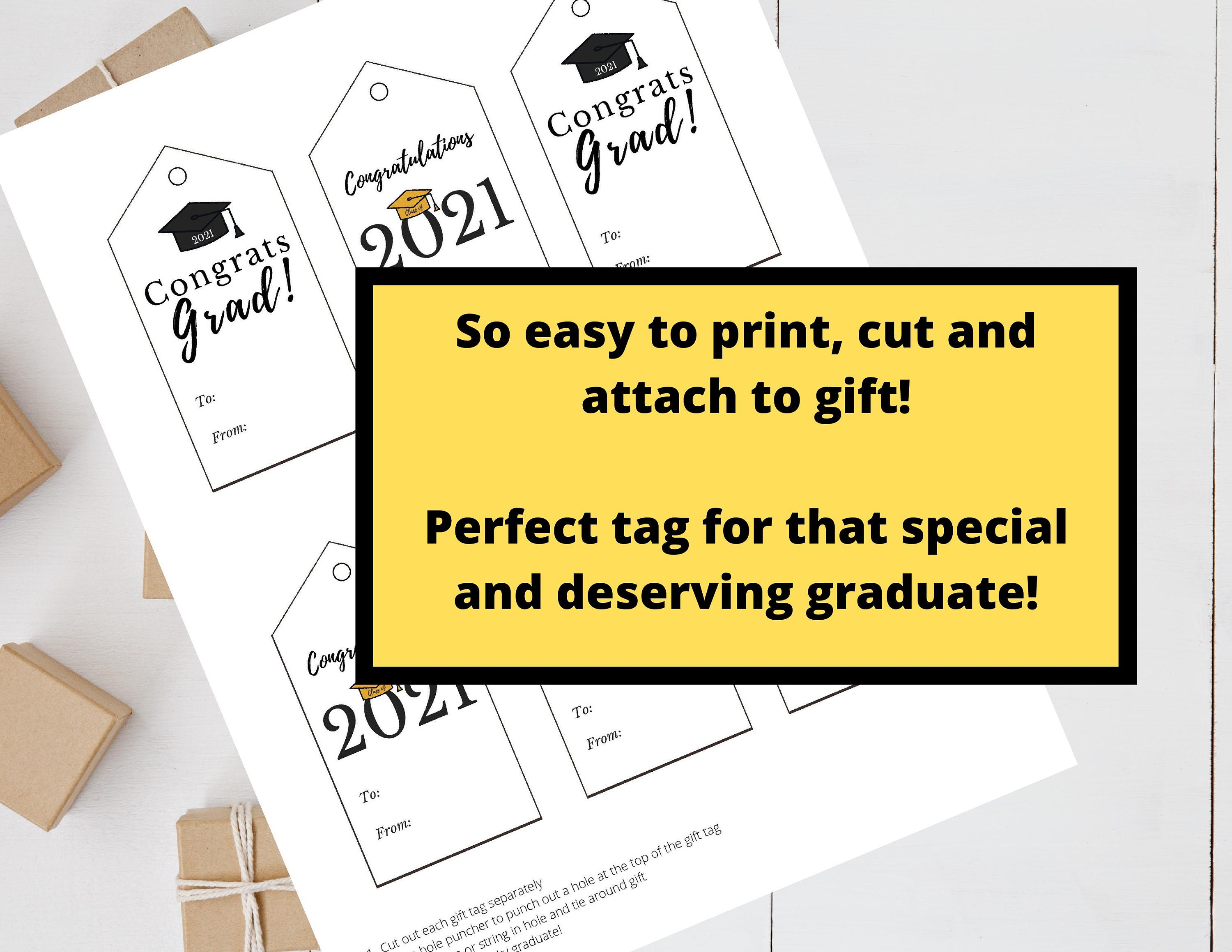Graduation Printable Gift Tags