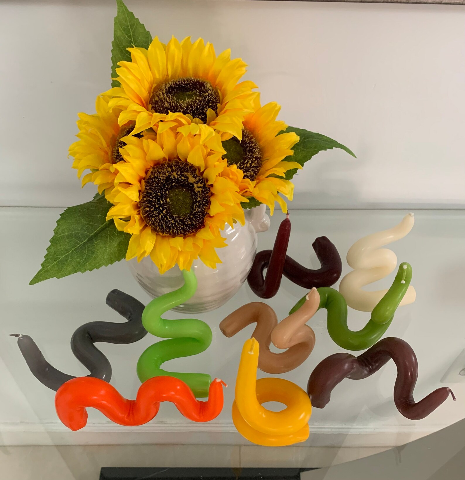 Bendy Candle 18 Color Options Twist Candle Decorative - Etsy