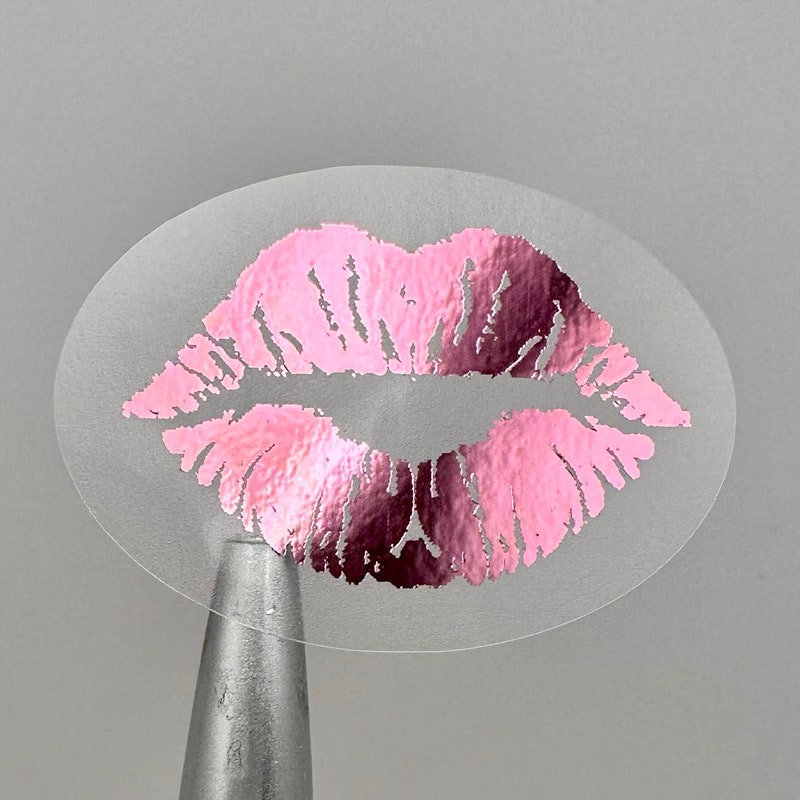 Gold Foil Lips - Etsy