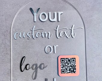 Arch Acrylic Sign - Etsy