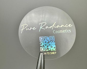 Qr Code Foil Stickers - Etsy