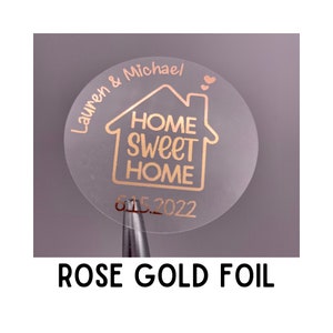 Custom Home Sweet Home Stickers Metallic Foil Envelope Seal - Etsy