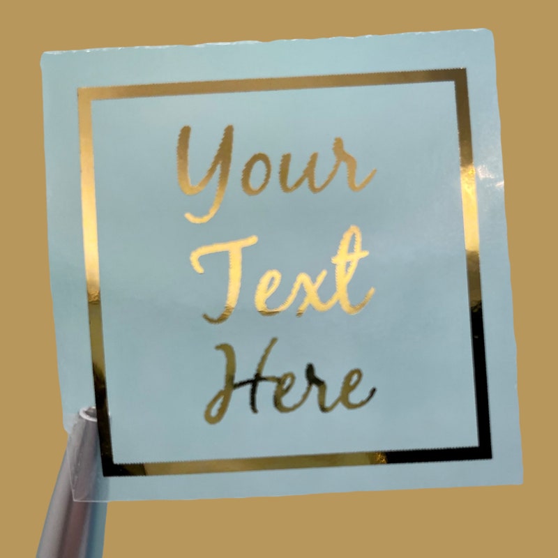 Gold Foil Stickers - Etsy