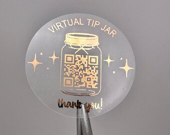 Funny Tip Jar Bubble-free Stickers, Afraid of Change Leave It in the ...