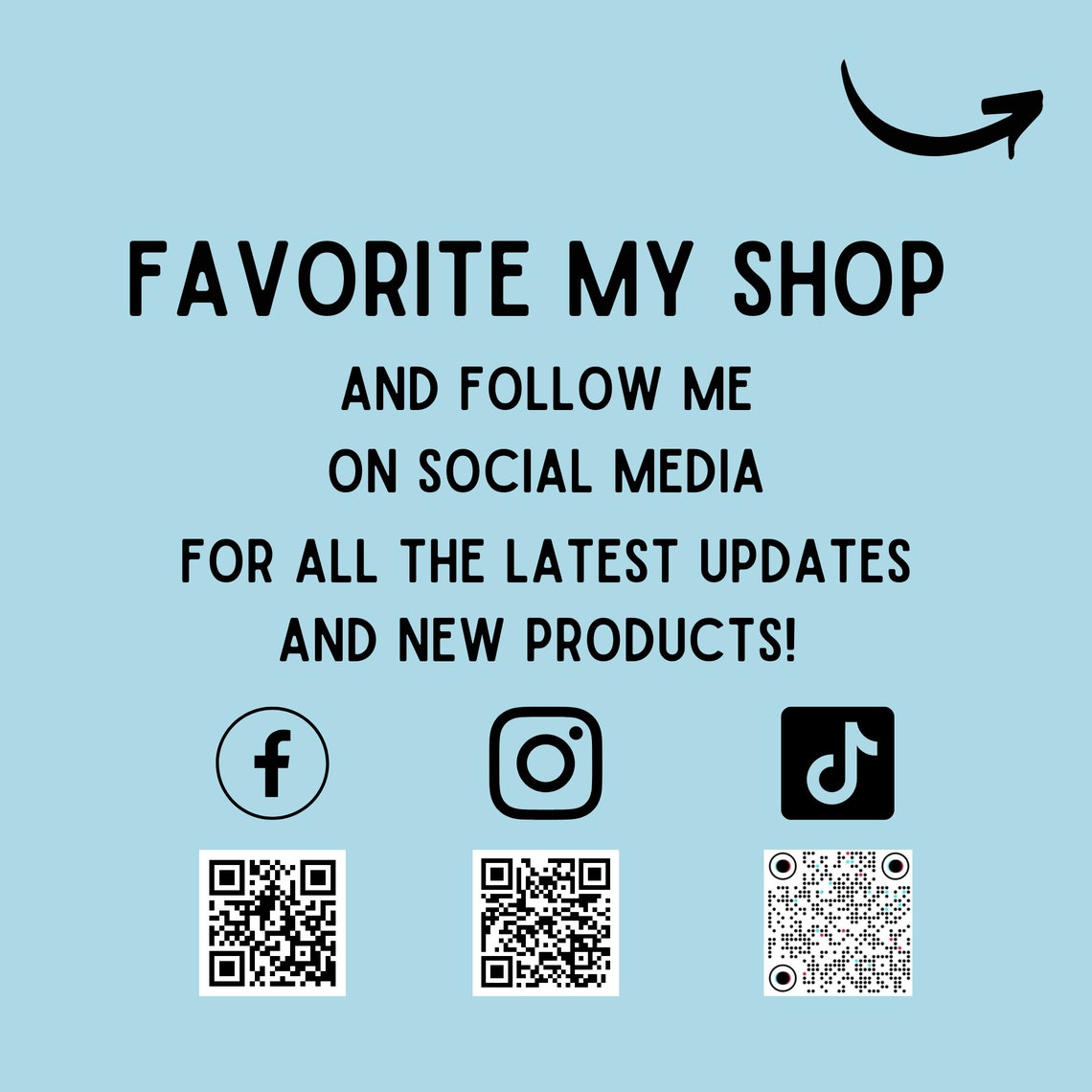 Clear QR Code Sticker Metallic Foil Business QR Code Social - Etsy