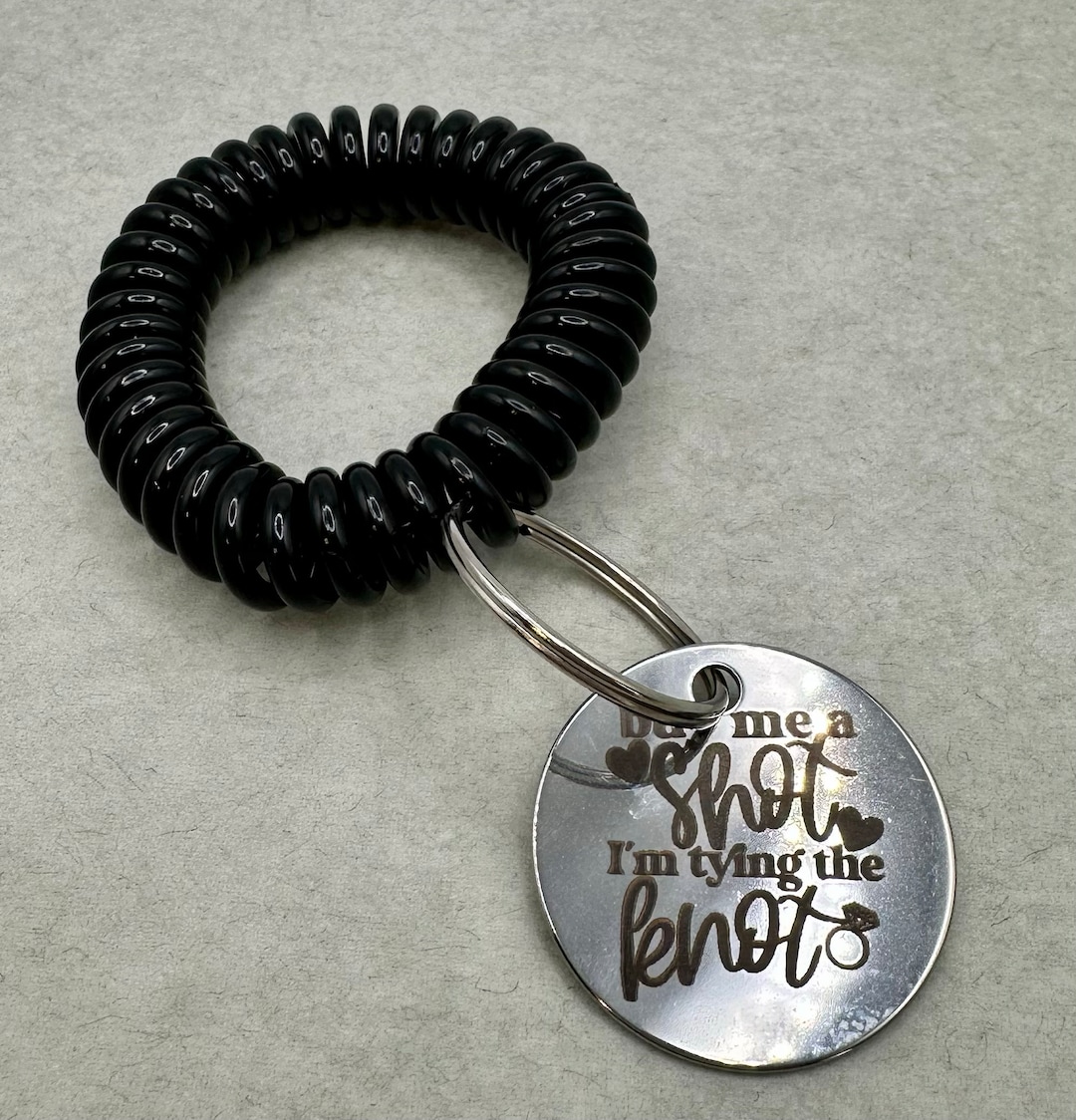 Buy Me a Shot I'm Tying the Knot QR Code Bracelet Custom Engraved ...