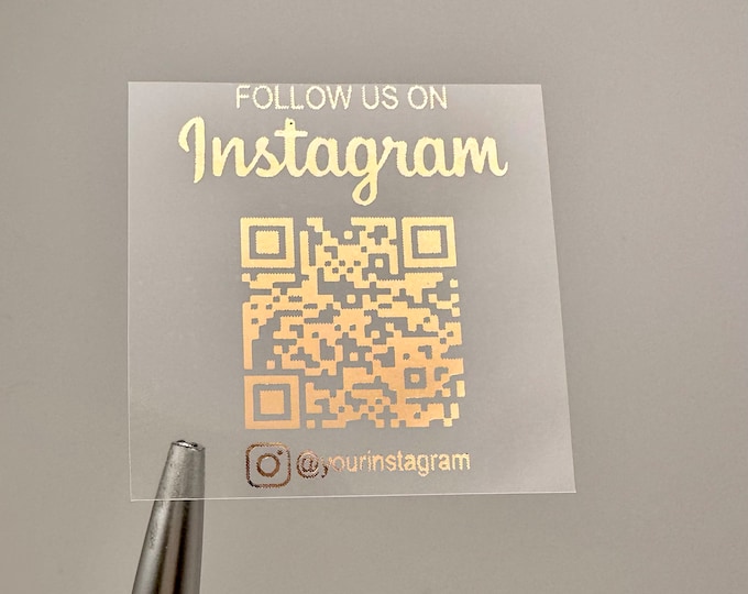 Business QR Code Sticker Facebook Qr Code Instagram Qr Code Etsy Qr ...