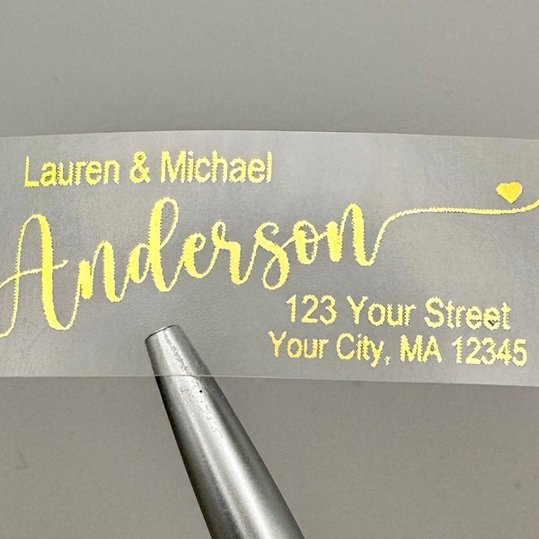 Clear Return Address Labels - Etsy