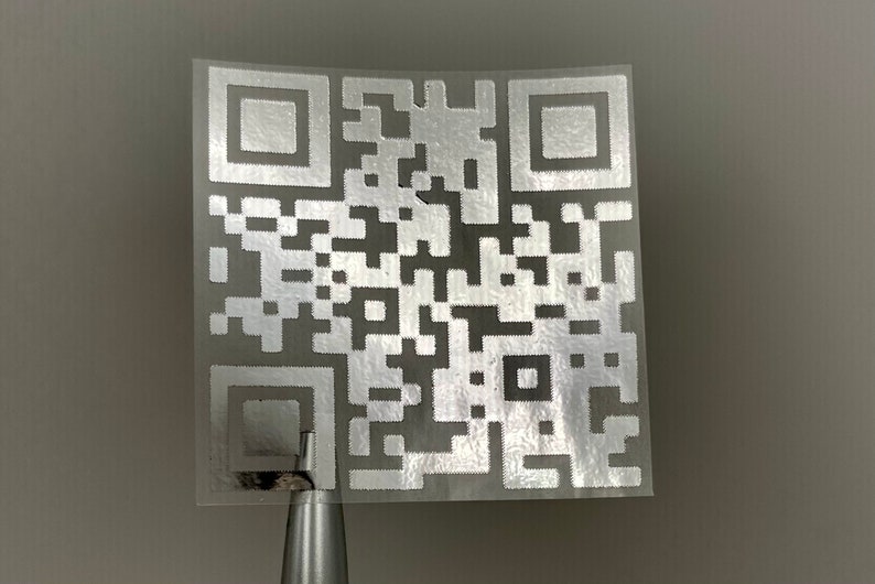 Personalized Metallic Foil QR Code Stickers Small Business Social Media ...