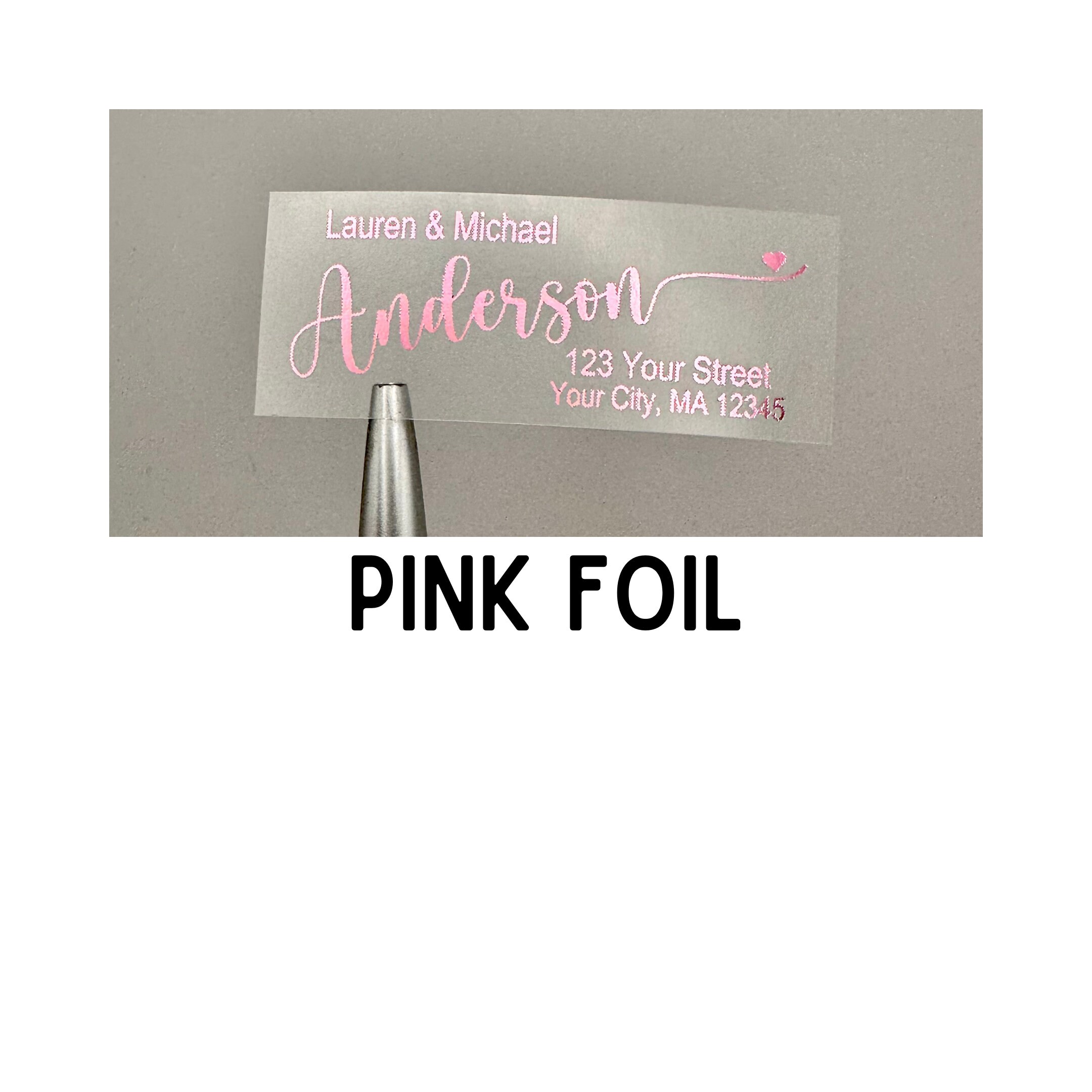 Personalized Metallic Foil Return Address Labels Custom Envelope Seals ...