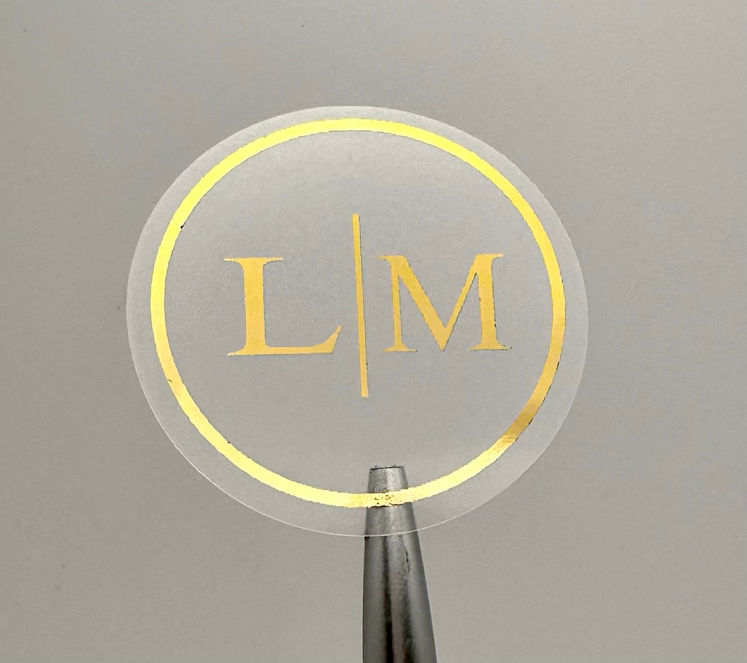 Personalized Monogram Wedding Envelope Seal Full Sheet Metallic Foil ...