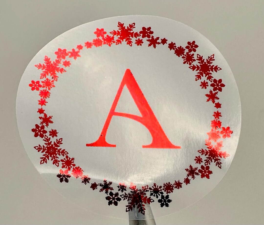 Personalized Winter Monogram Full Sheet Metallic Foil Winter Monogram ...