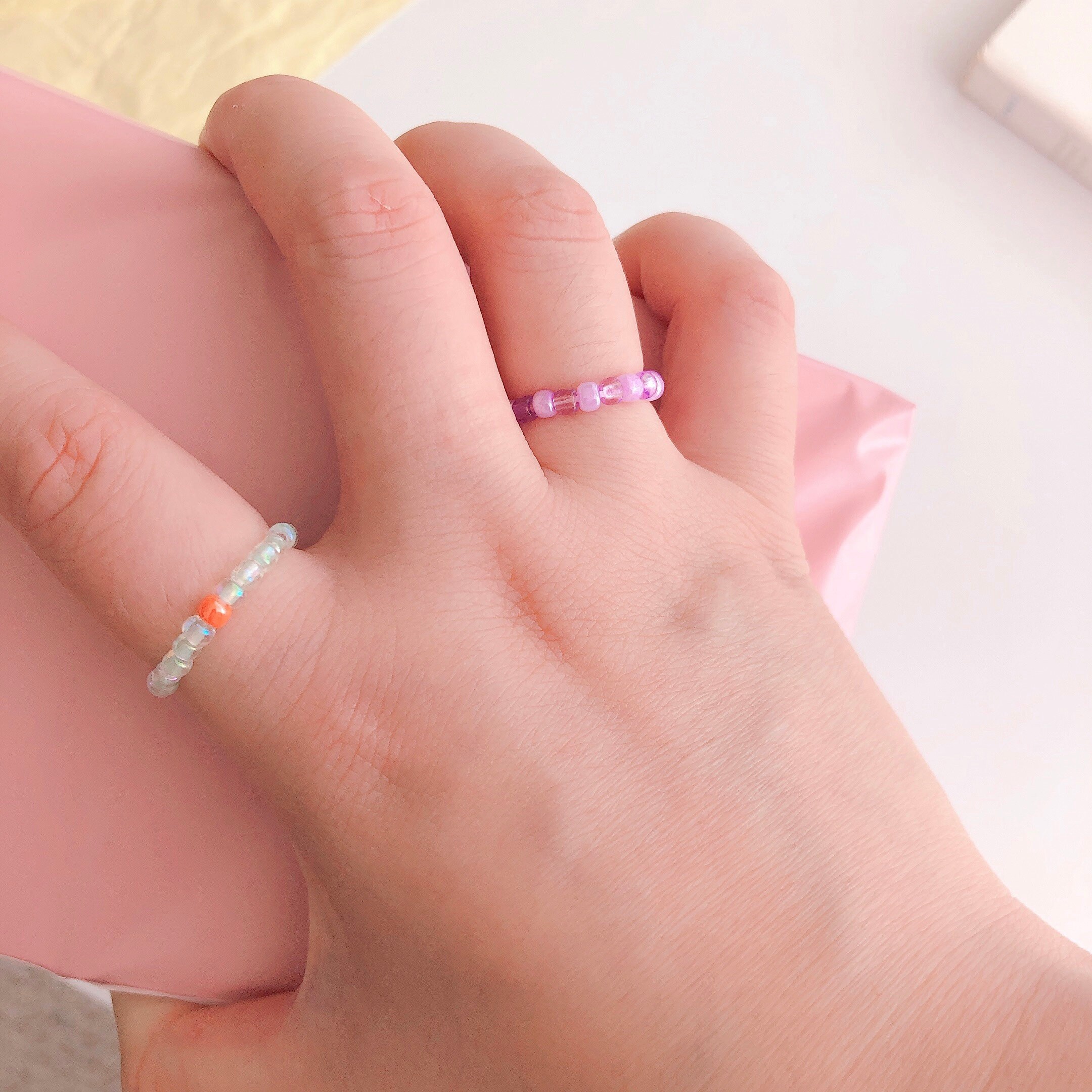Bead Rings, Regular Circle, 3mm Bead, Color Bead Ring, Cute Bead Ring ...