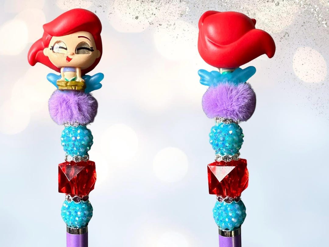 Ariel Disney Doorable Beaded Stylus Pen - Etsy
