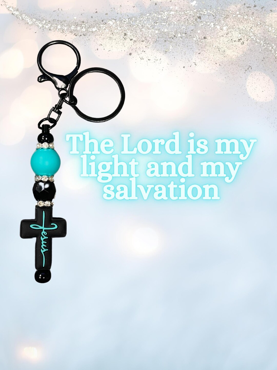 Beaded Jesus Keychain - Etsy