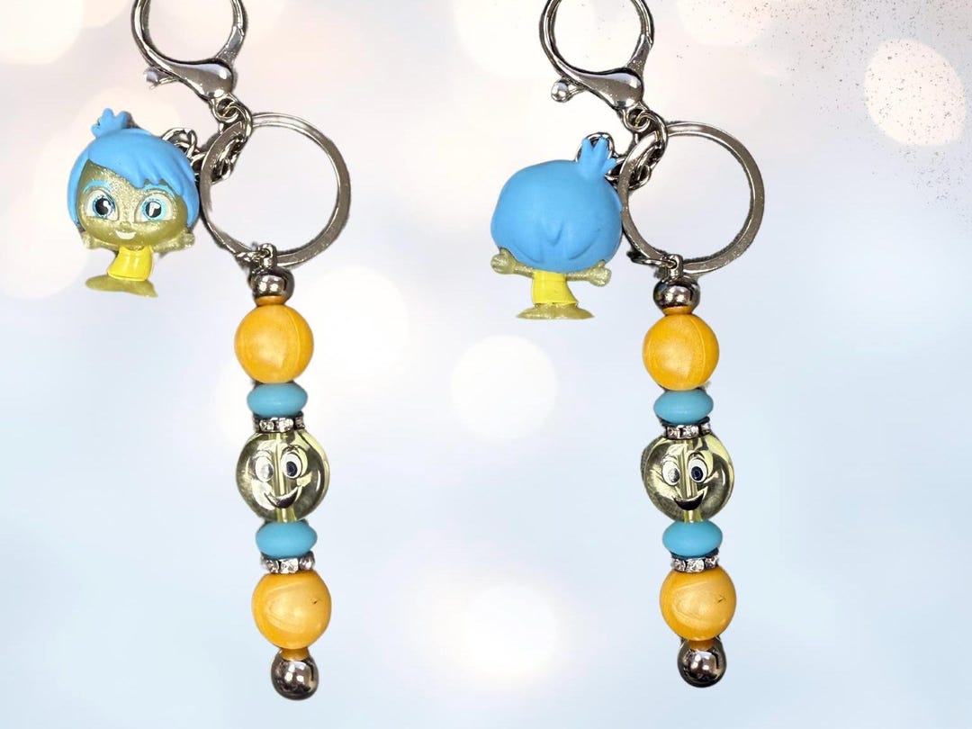 Joy Disney Doorable Beaded Keychain - Etsy