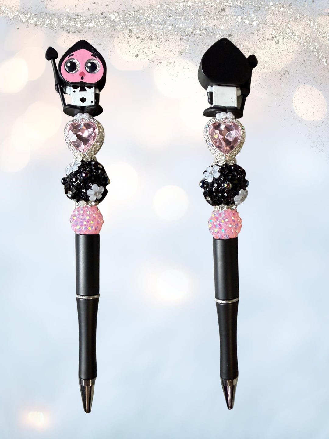 Black Playing Card Disney Doorable Beaded Pen - Etsy