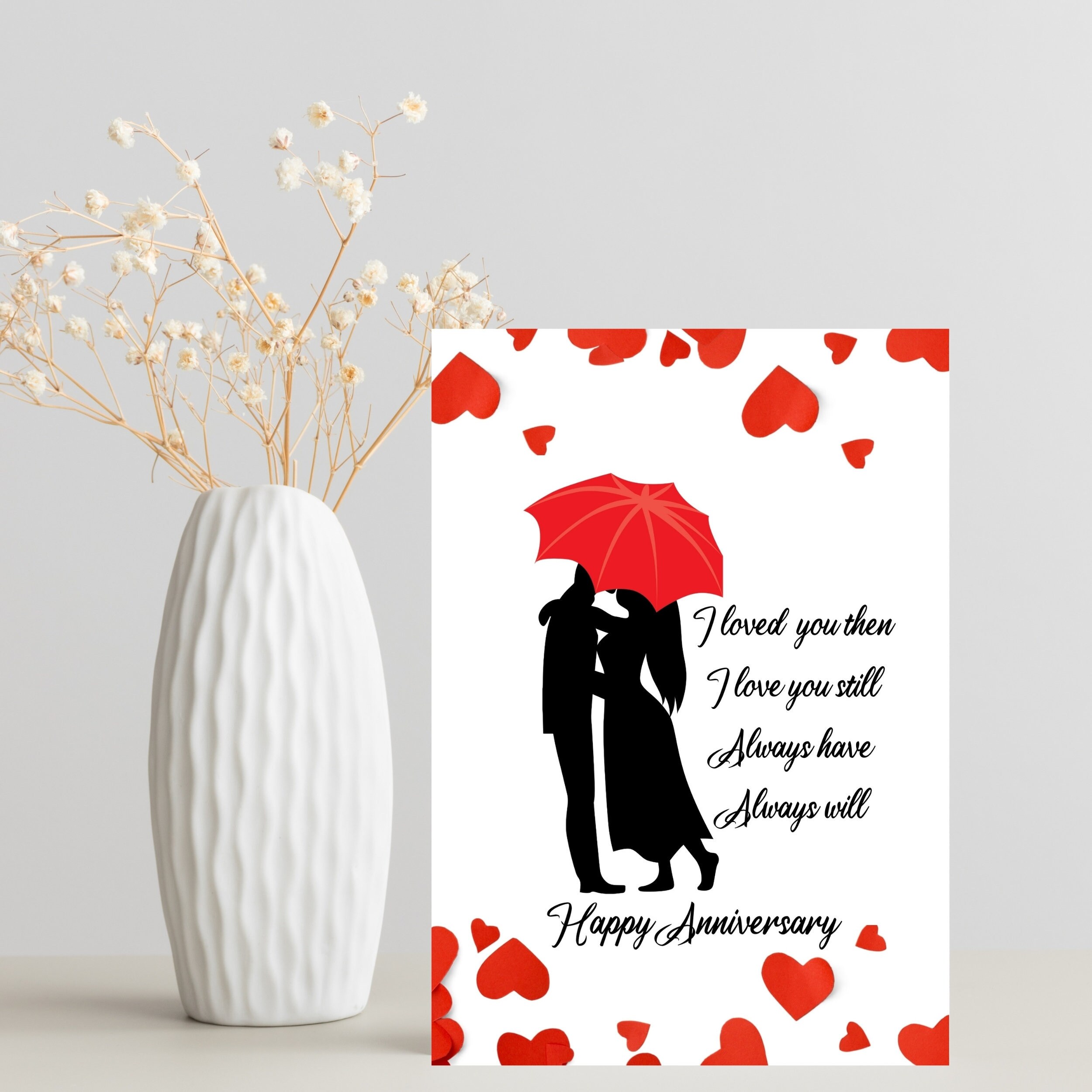 Happy Anniversary Card, 5X7 Folded Card, Digital Download - Etsy